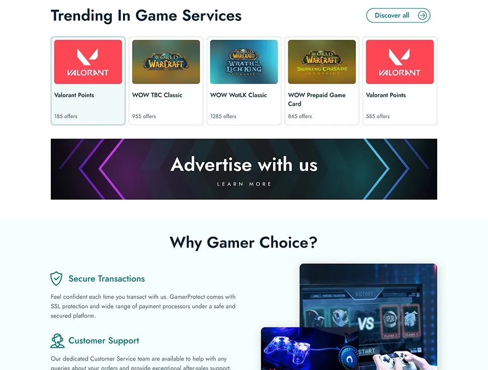 GamerChoice - Design For Gaming Platform - Case Study
